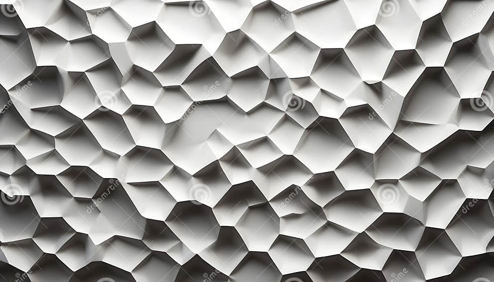 Abstract White 3d Wall Texture with Geometric Shapes on Wall Stock ...