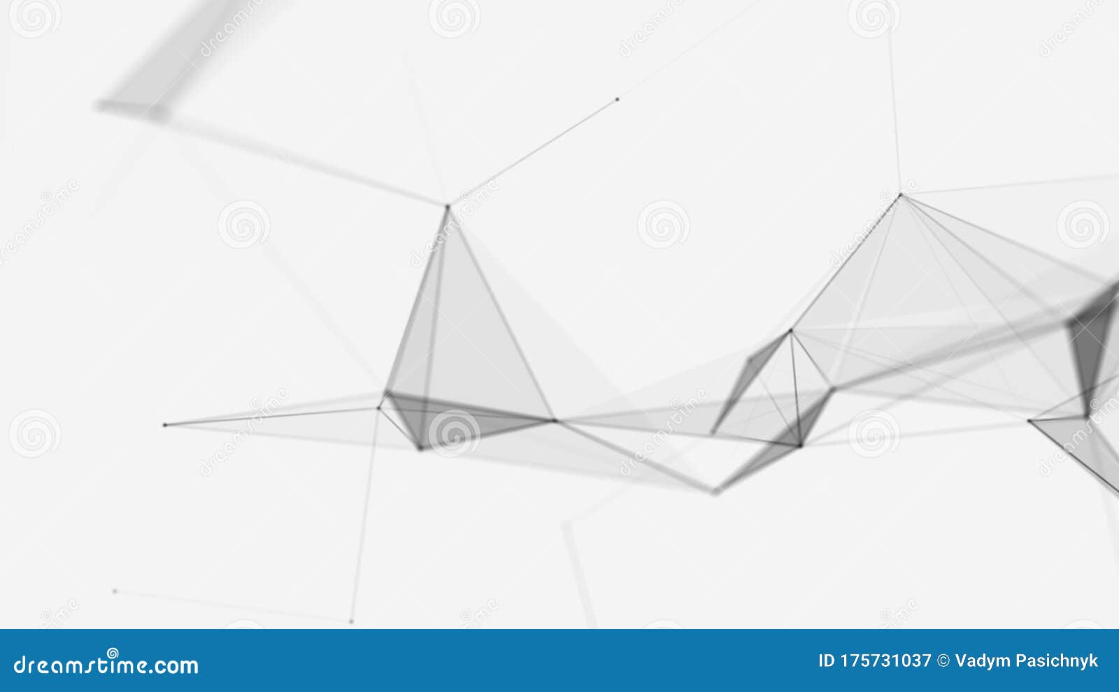 Abstract White Digital Background. Big Data Visualization. Science ...