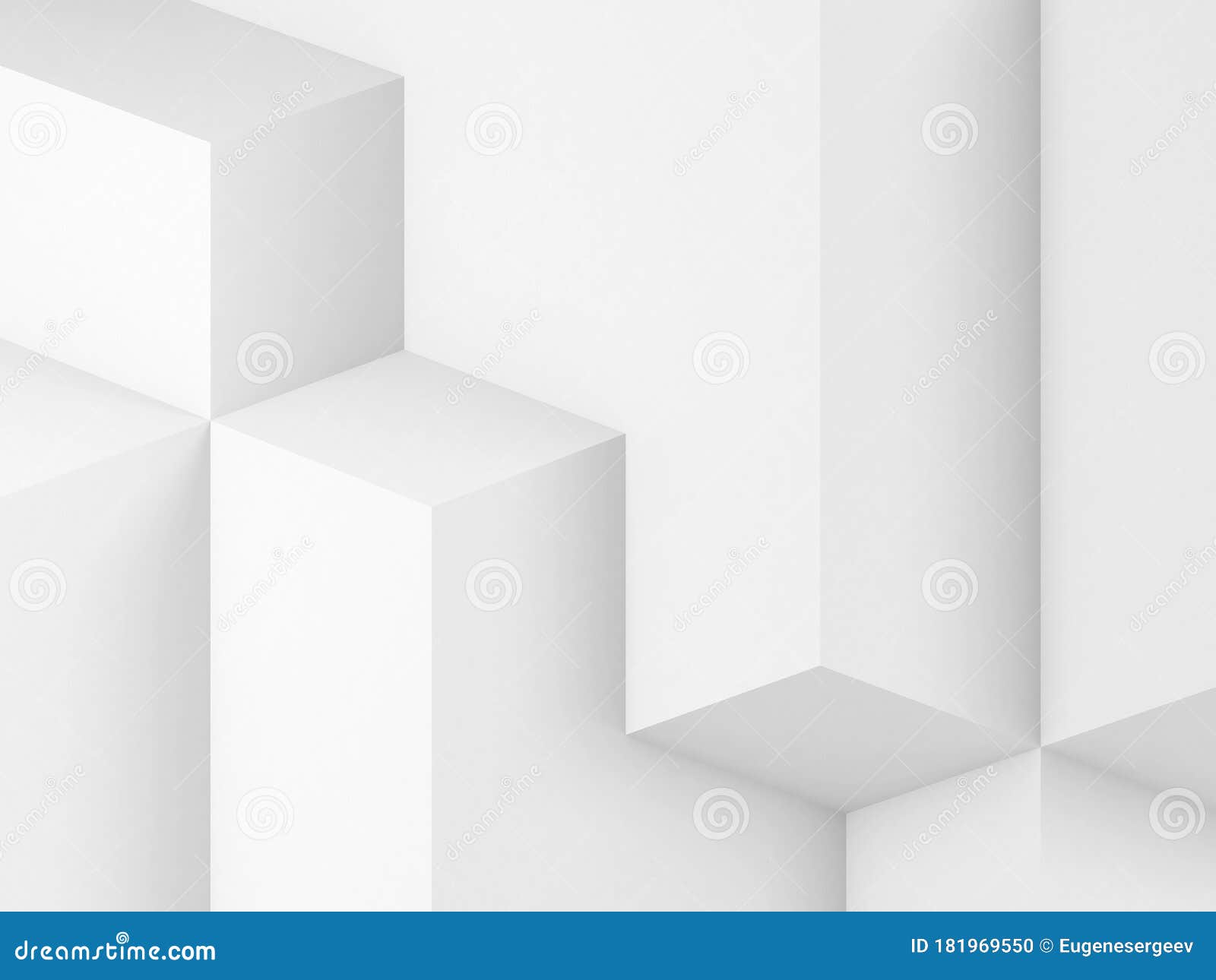 Abstract White Digital Graphic Background. Geometric 3d Stock ...