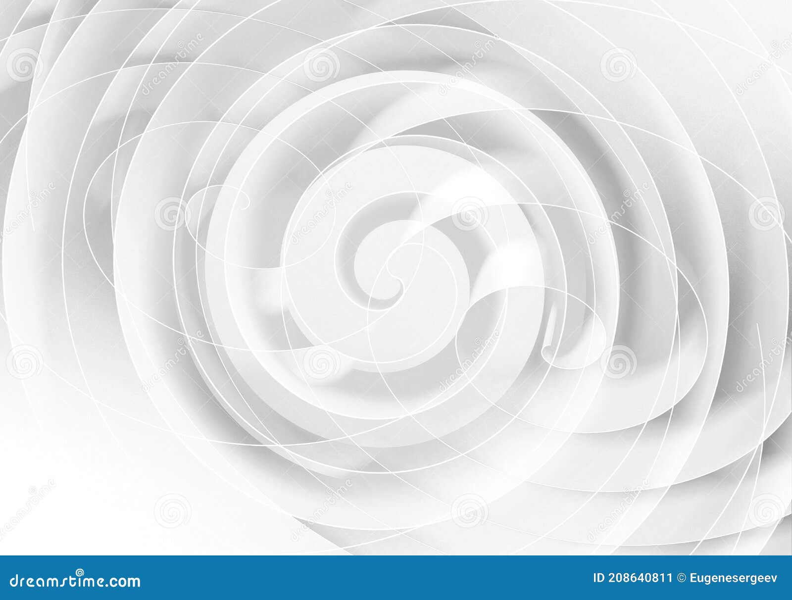 Abstract White Digital Graphic Background with Spirals Stock ...