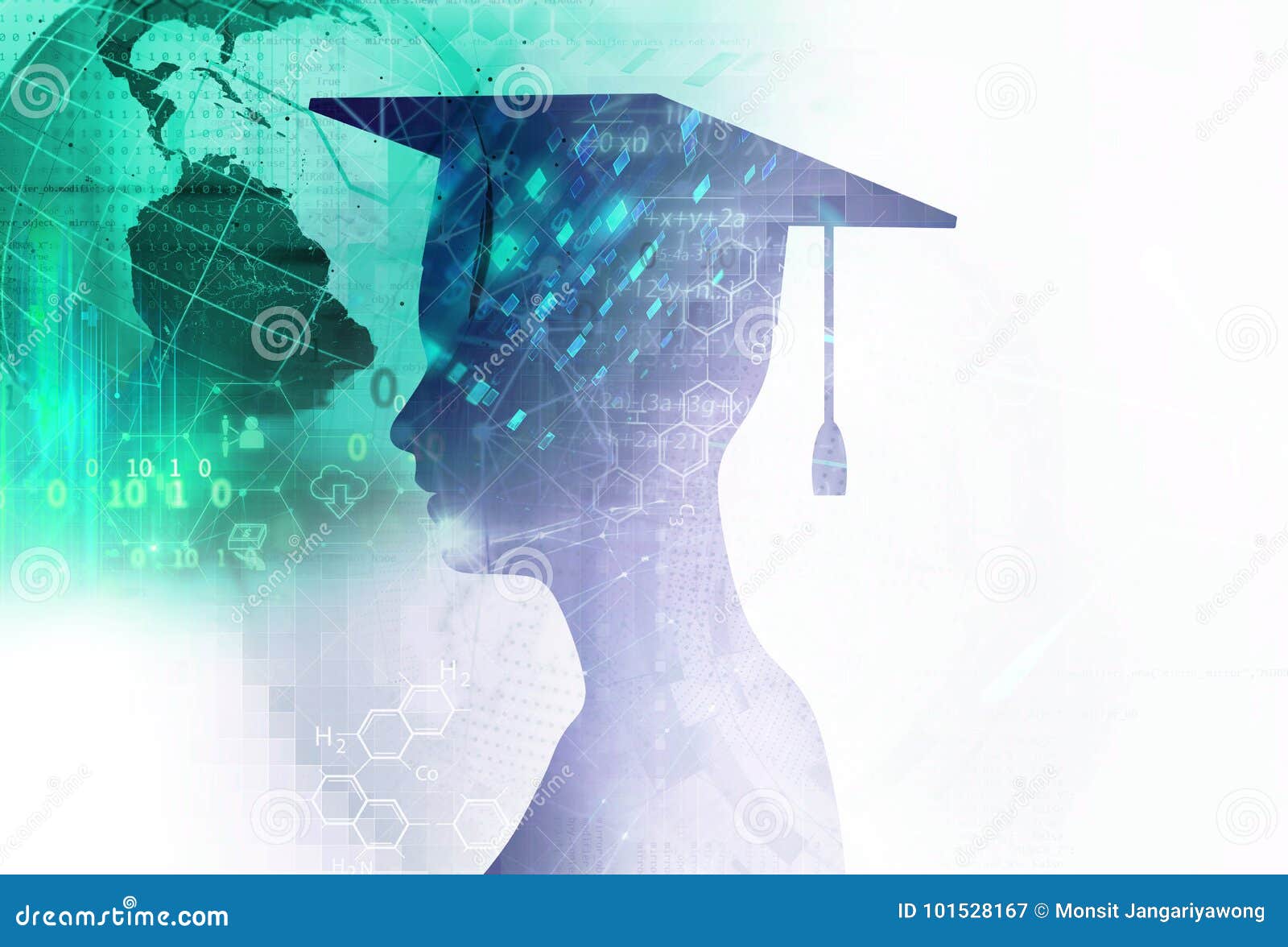 Abstract White Digital Technology Background Stock Illustration ...