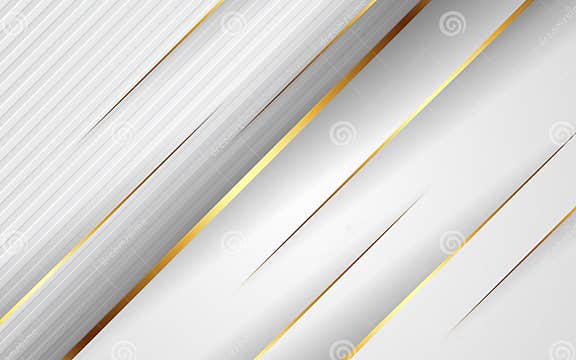 Abstract White Dimension Texture with Golden Line Shadow Background ...
