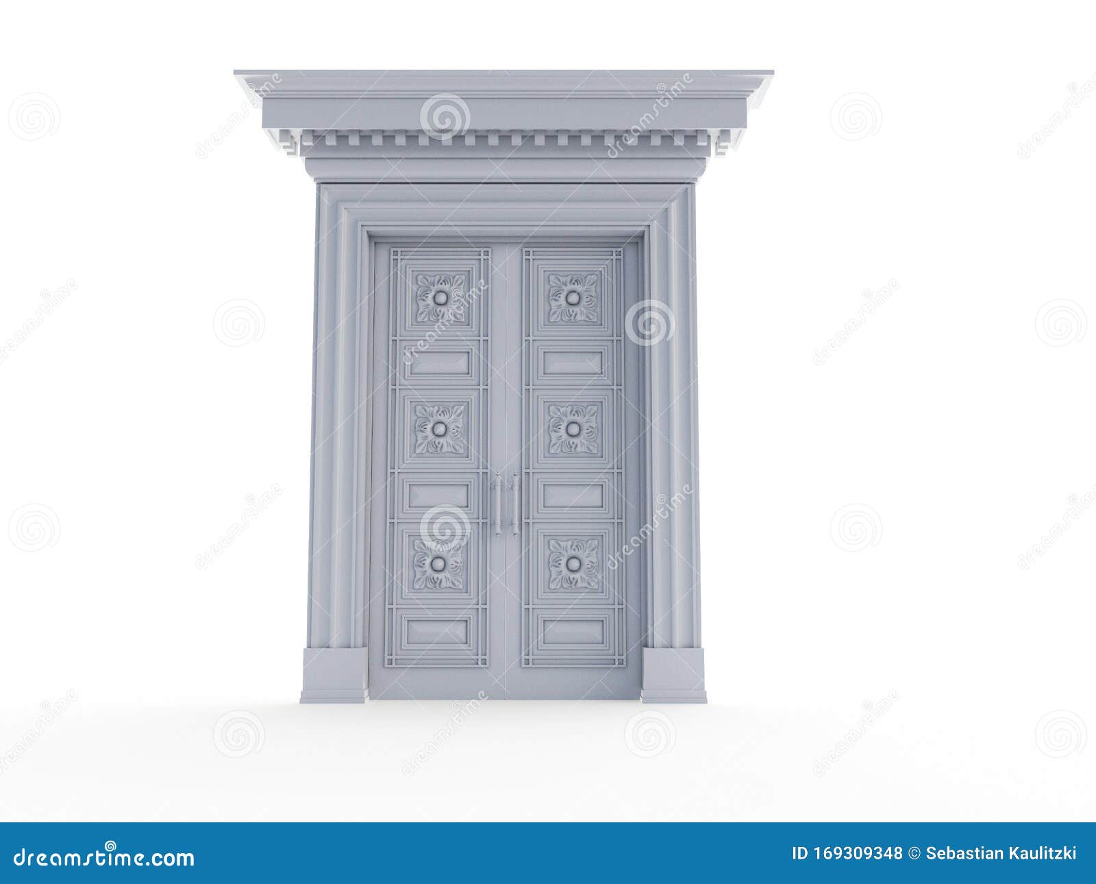 An abstract white door stock illustration. Illustration of abstract ...
