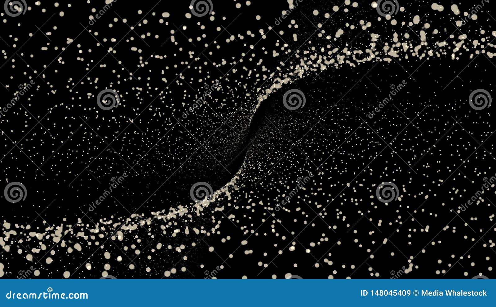 Abstract White Dot Clouds Moving Forward and Backward at the Same Time ...