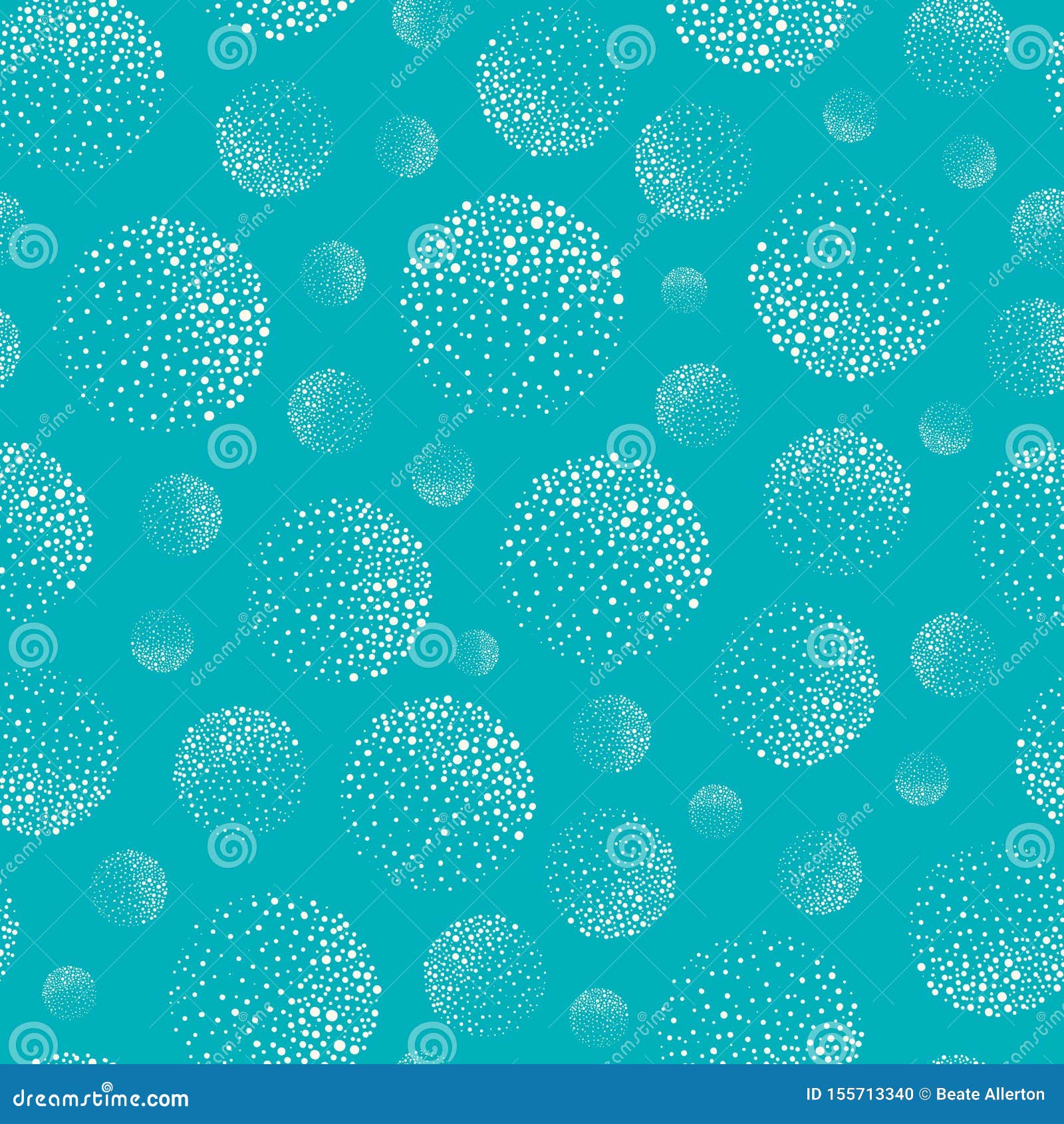 Abstract White Dotted Circles Creating Texture Effect. Seamless Vector ...