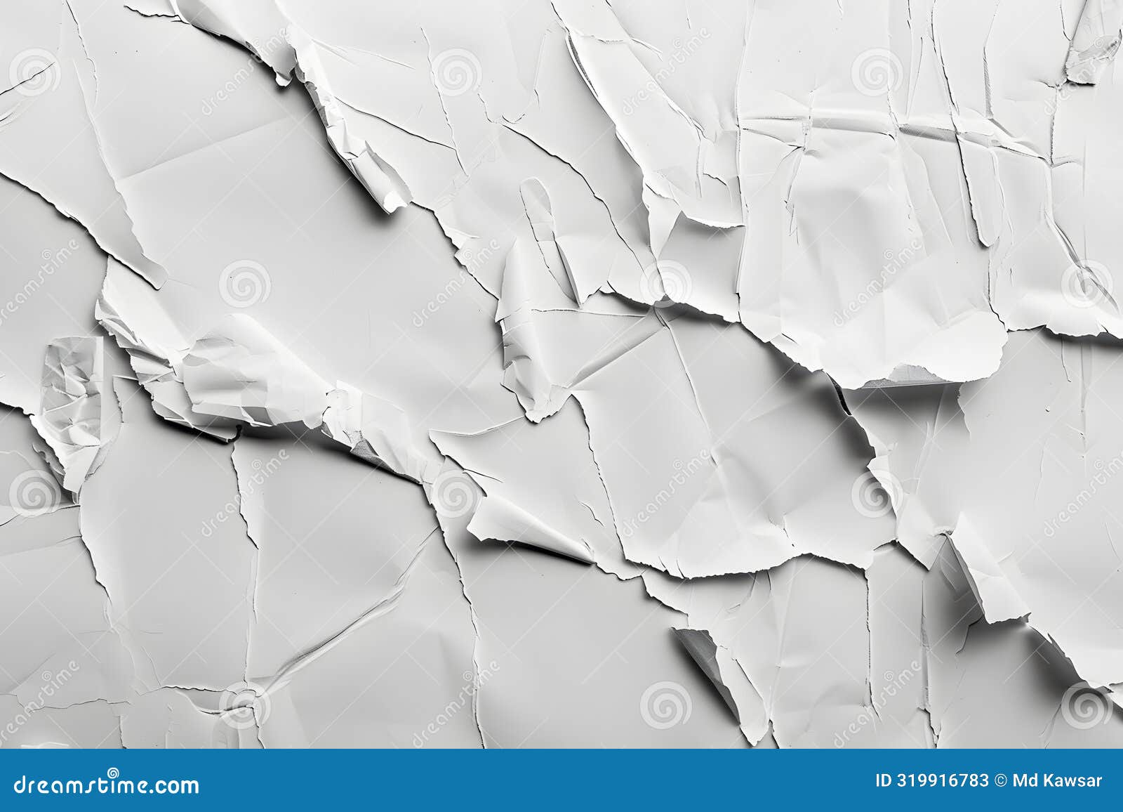 Abstract White Empty Paper Texture with Creases Stock Illustration ...