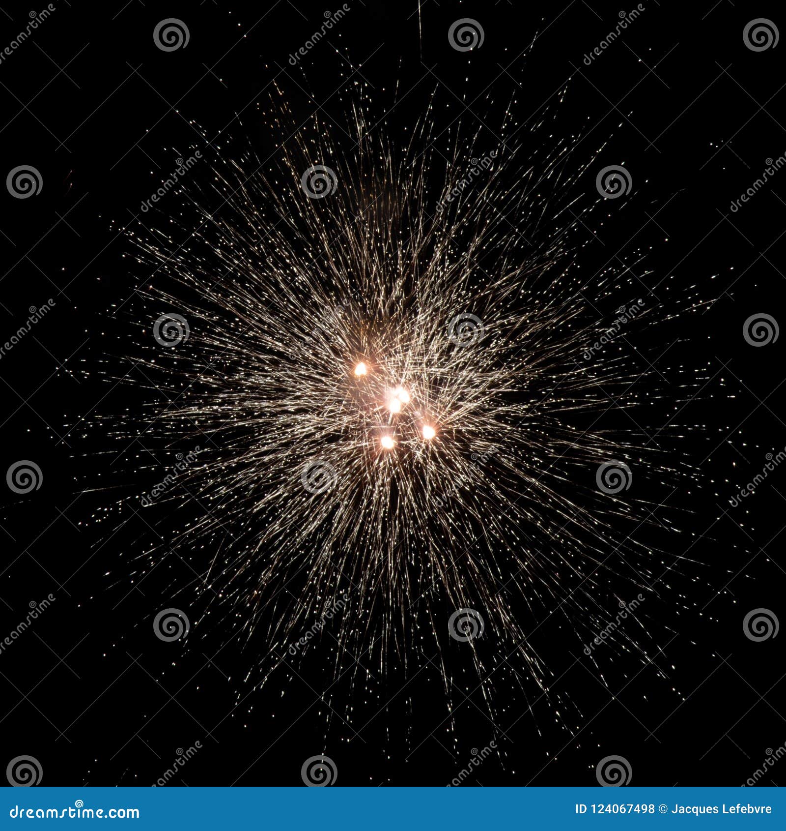 Fireworks over black sky stock photo. Image of firework - 124067498