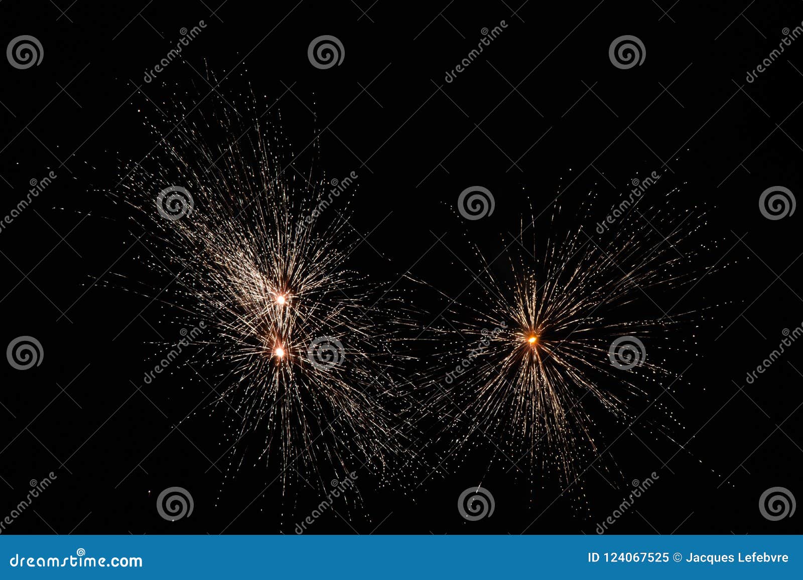 Fireworks over black sky stock image. Image of birthday - 124067525