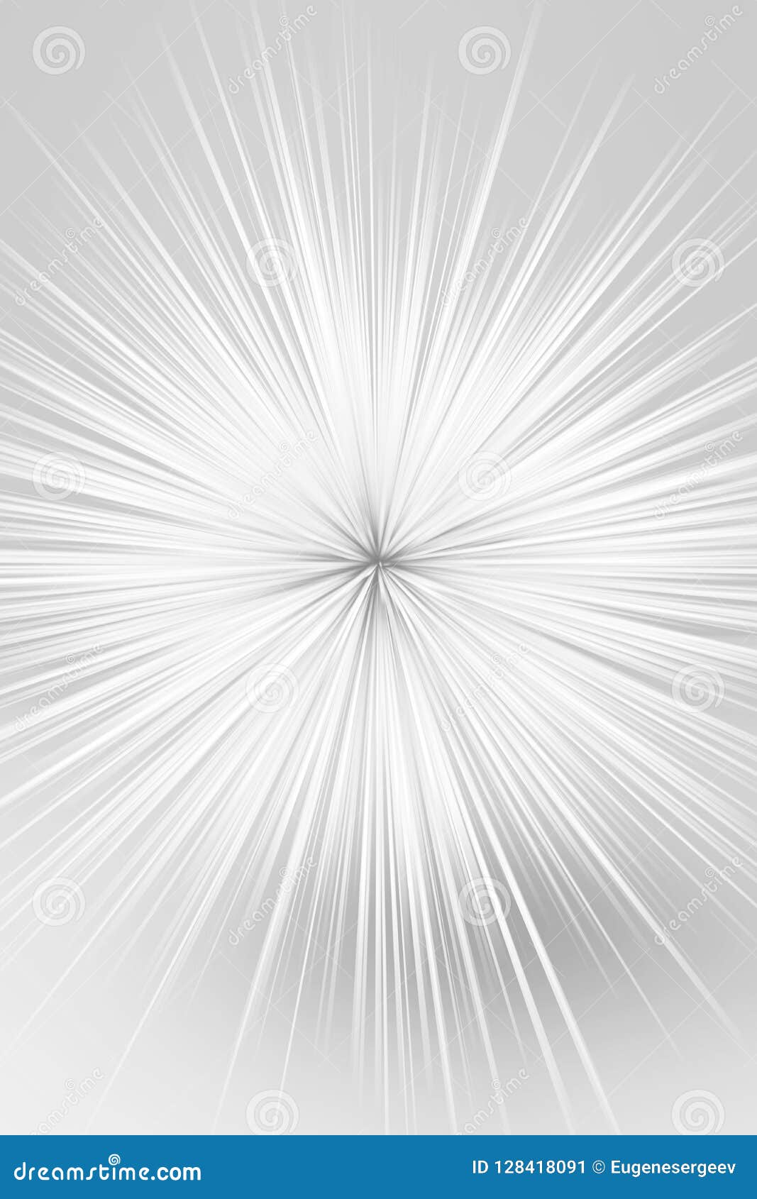 Abstract White Explosion Pattern. 3d Render Stock Illustration ...