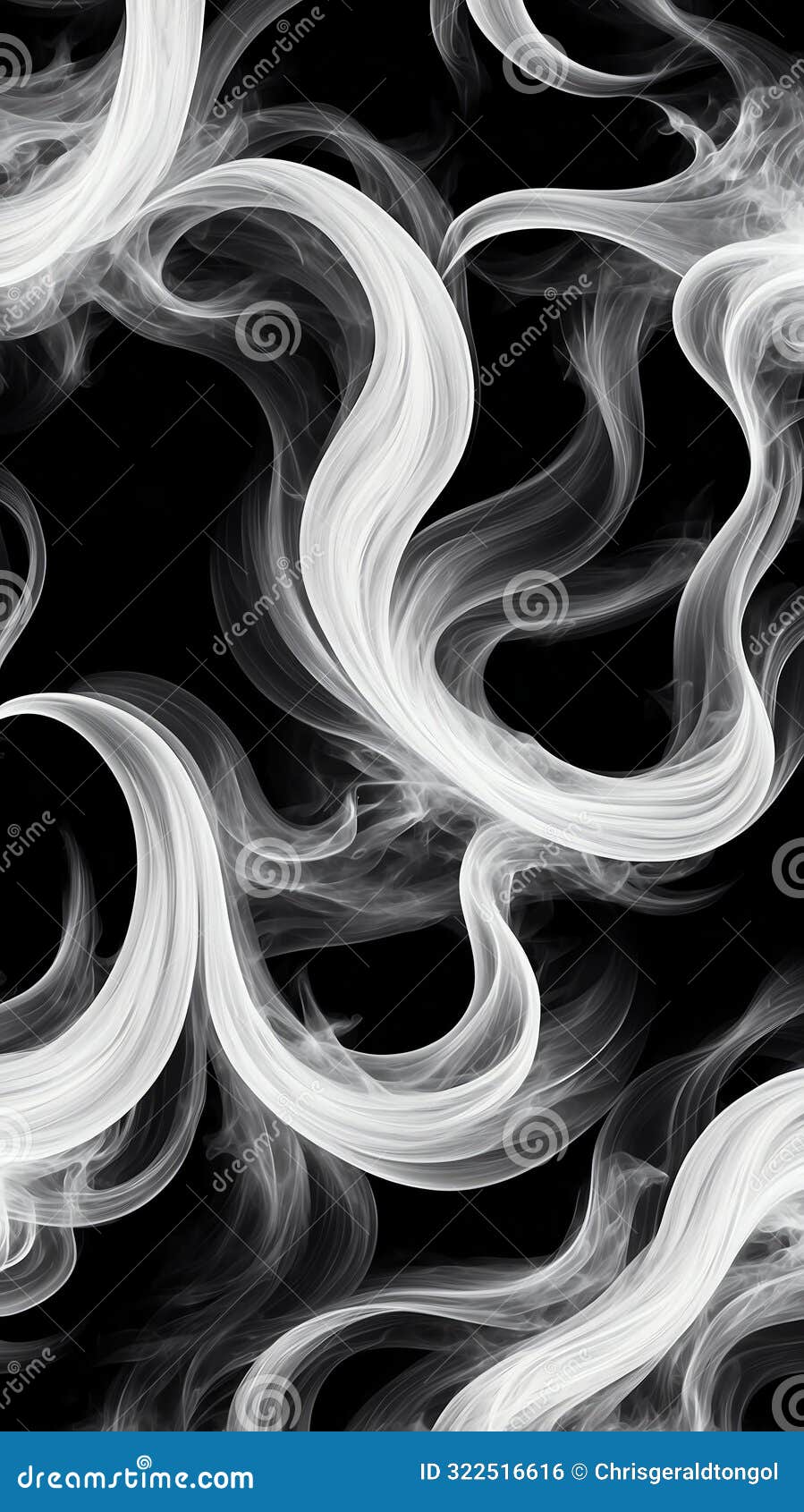 Abstract White Fire Design in Black Ai Generated Stock Illustration ...