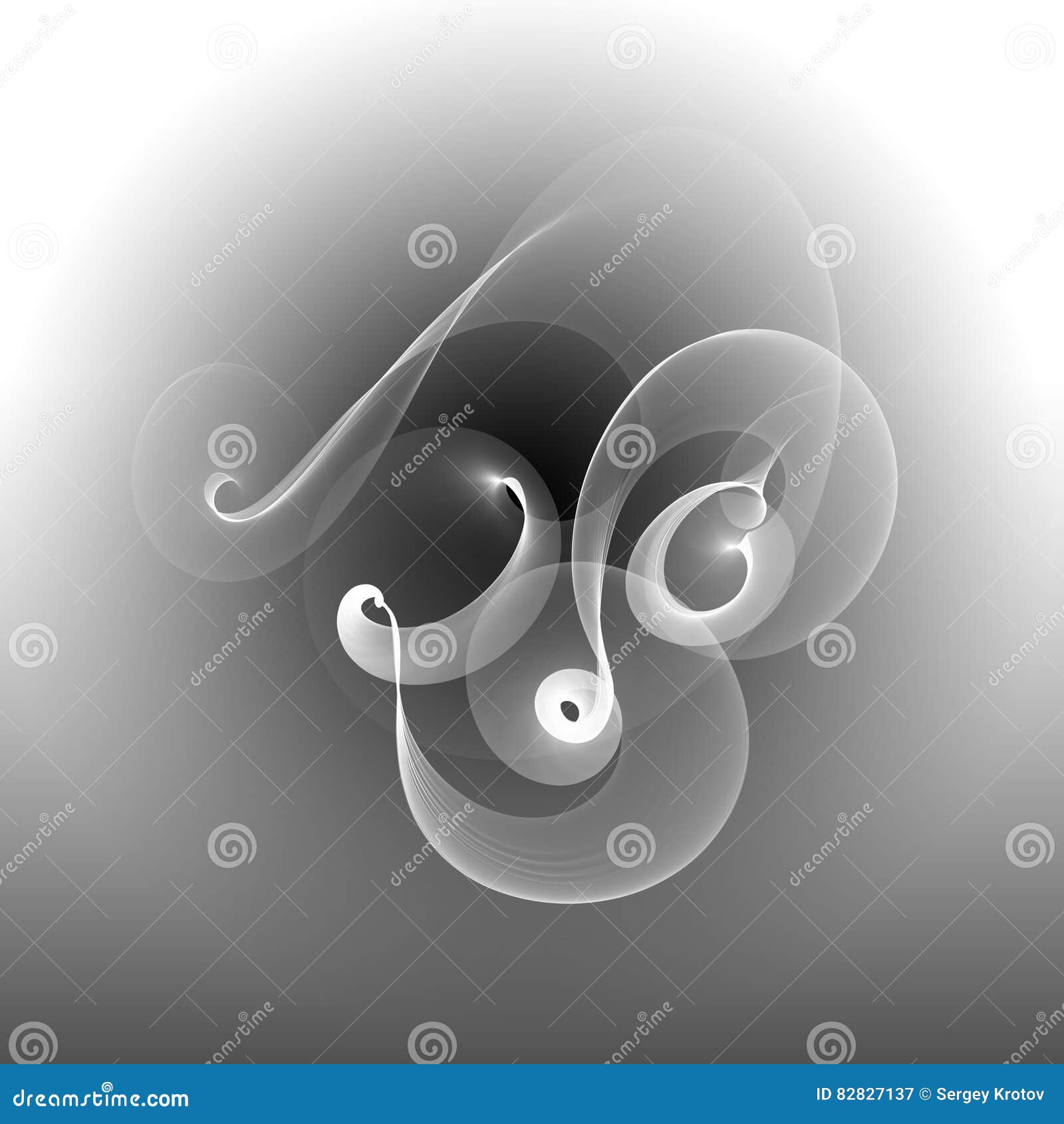 Abstract White Flame Smoke Frame Over Gray Background with Copyspace ...