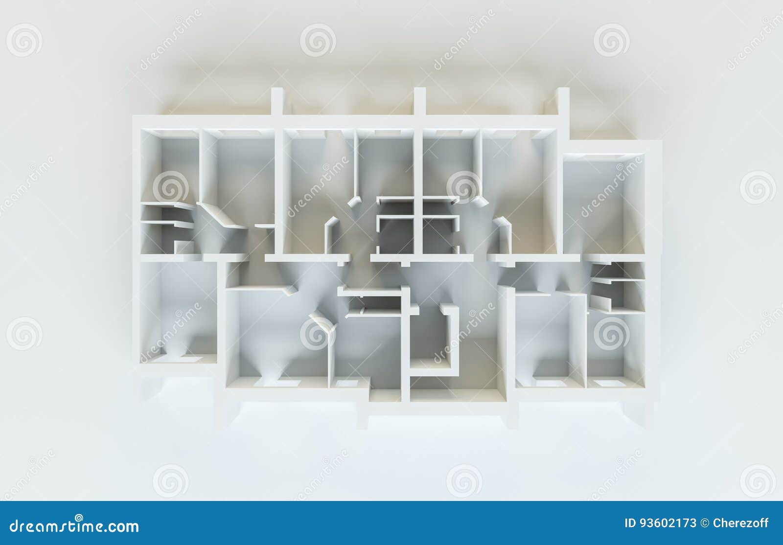 Abstract White Floor. Top View Stock Illustration - Illustration of ...