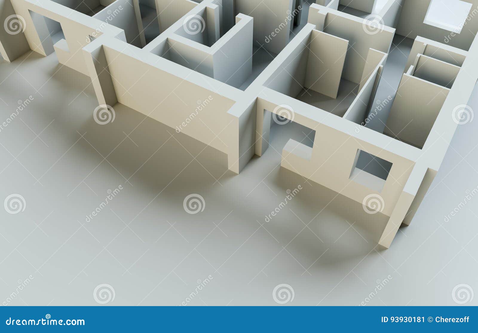 Abstract White Floor. Top View Stock Illustration - Illustration of ...