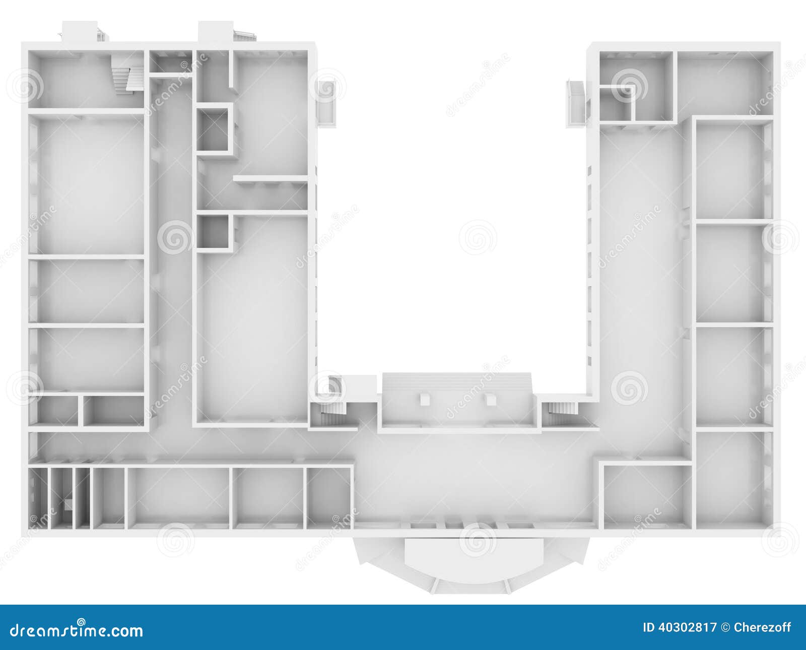 Abstract White Floor. Top View Stock Image - Image of perspective ...