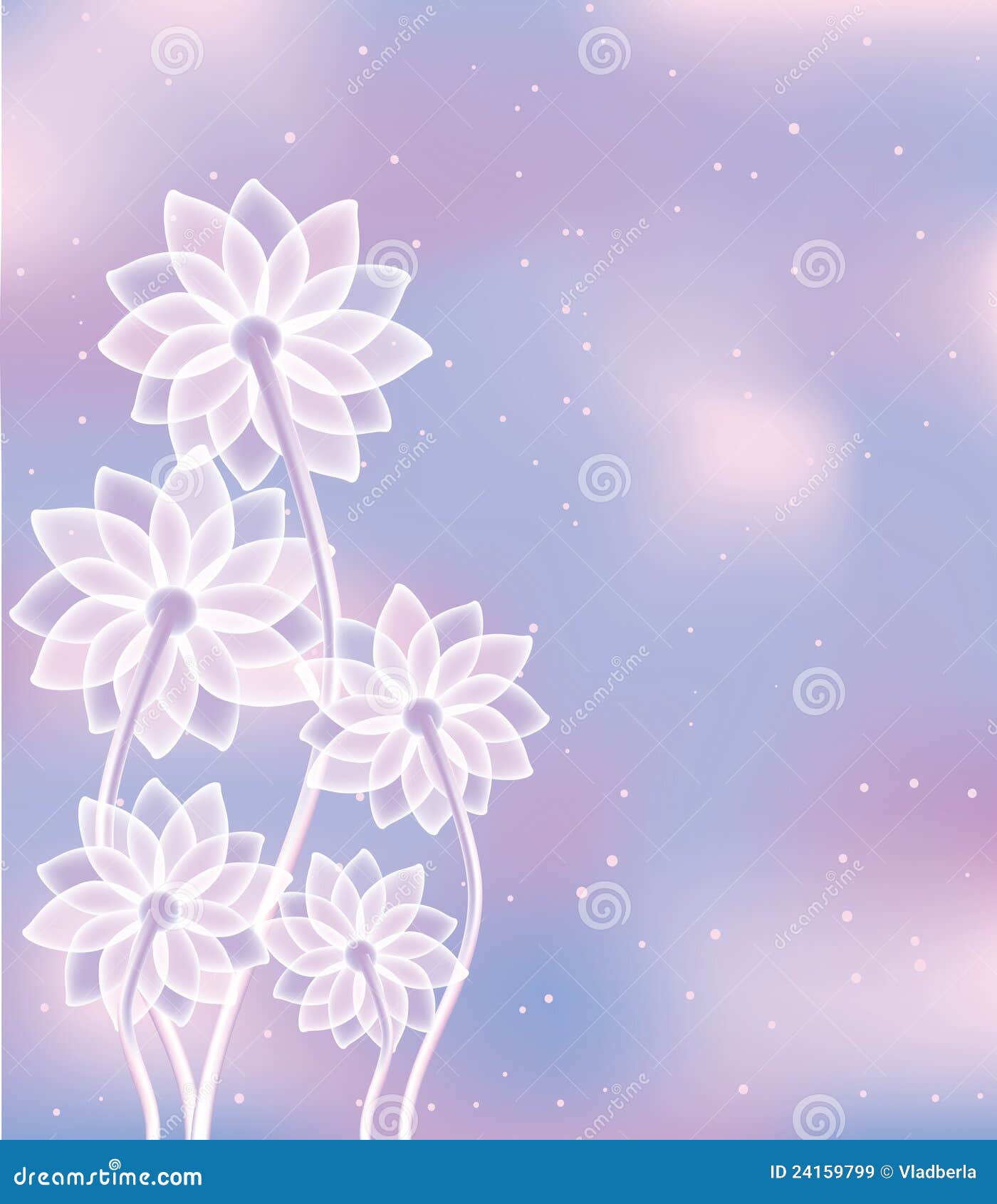 Abstract white flowers stock vector. Illustration of circle - 24159799