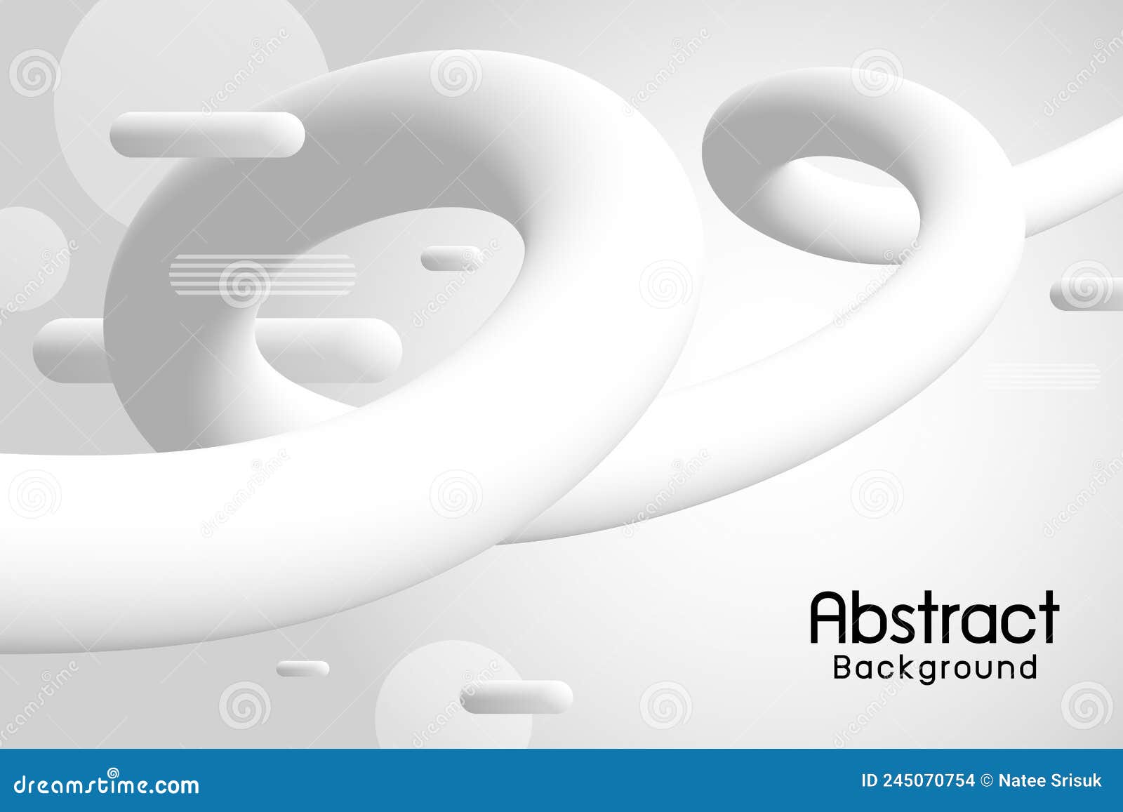 Abstract White Fluid Background Design 3d Vector Illustration Stock ...