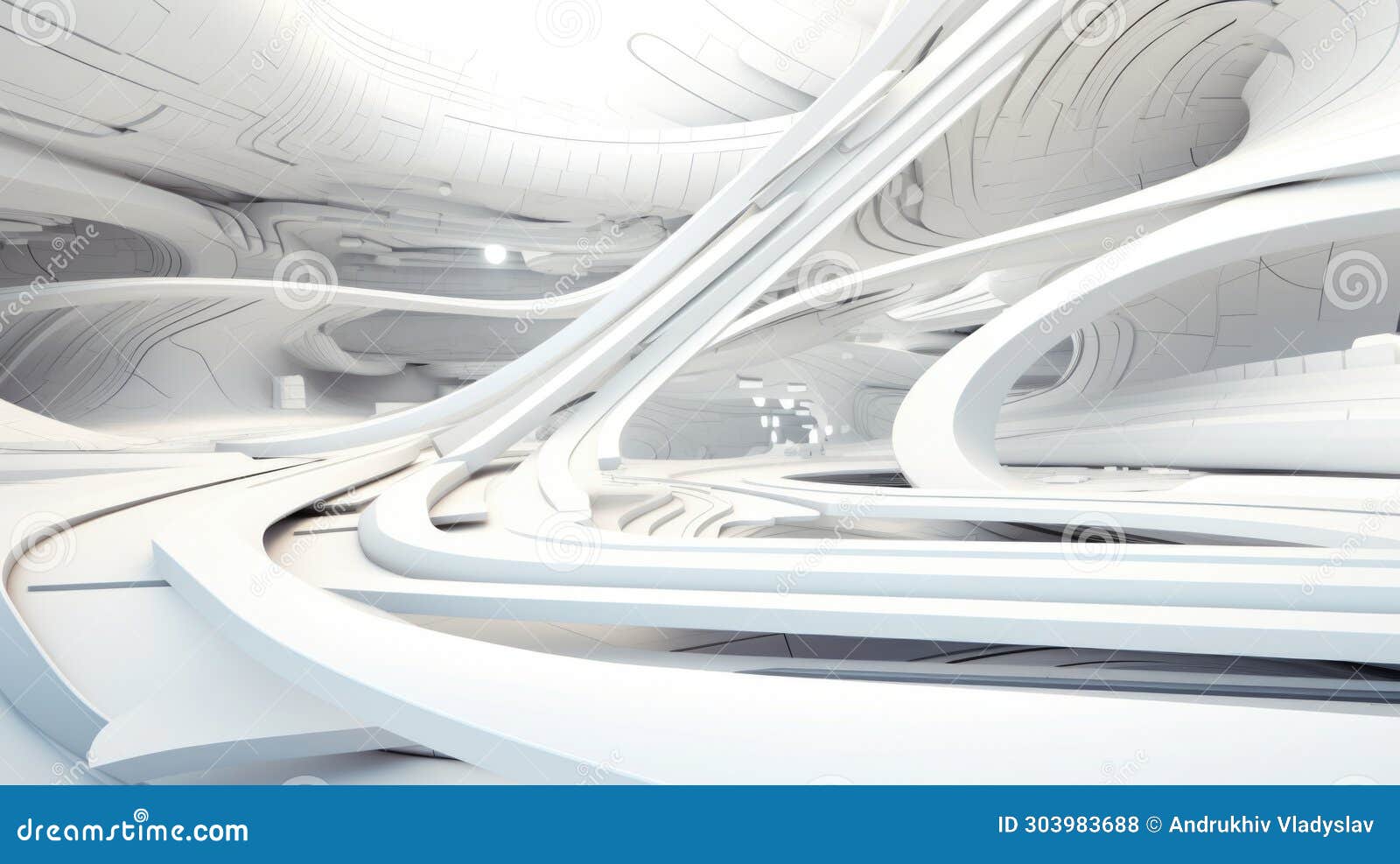 Abstract White Futuristic Background, Abstract Illustration. Stock ...
