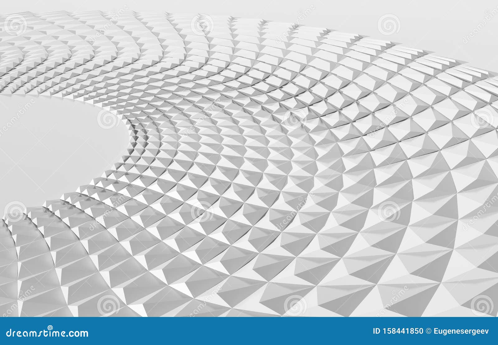 Abstract White Geometric Background 3d Stock Illustration ...