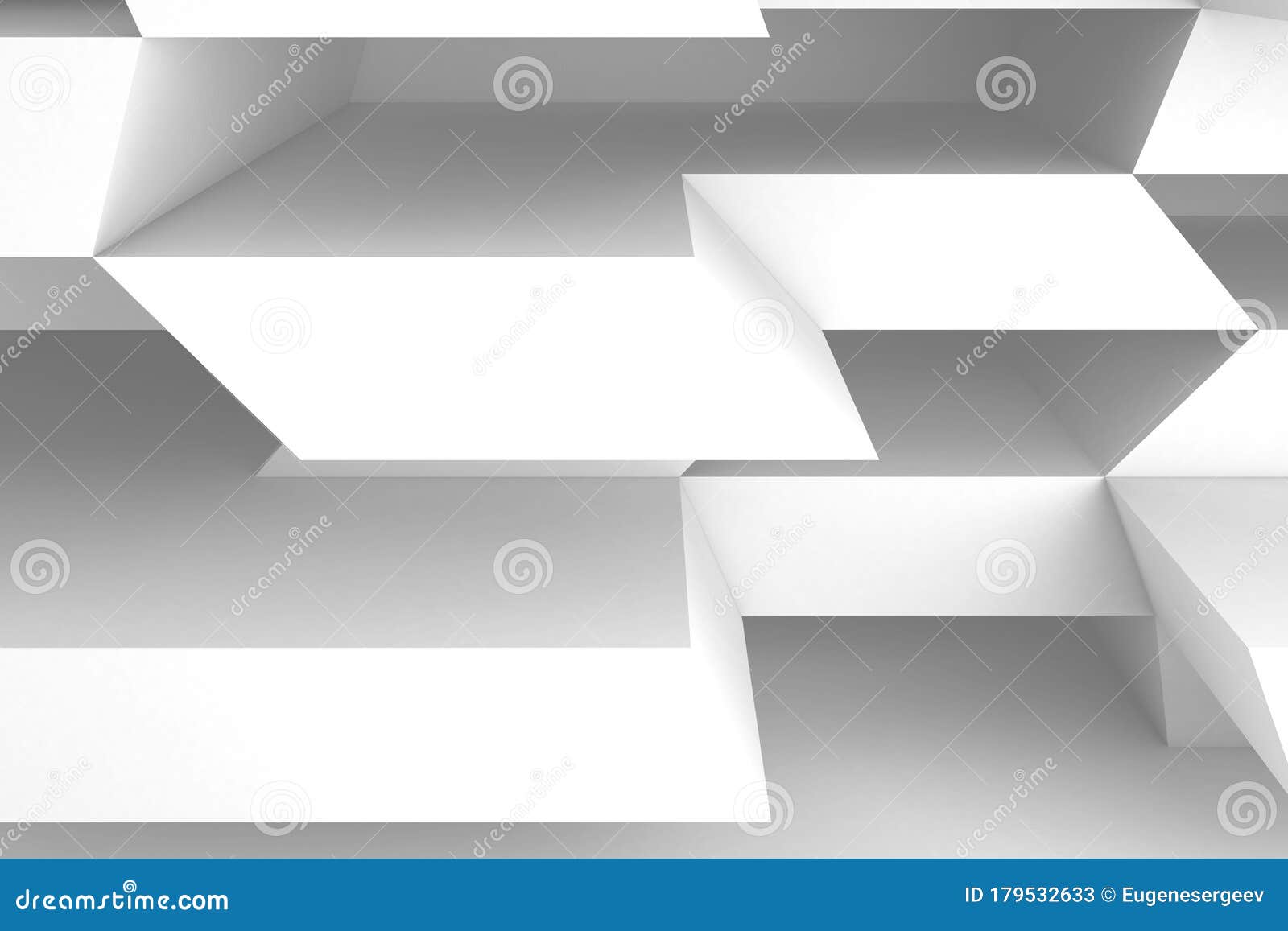 Abstract White Geometric Background, Parametric Pattern Stock ...