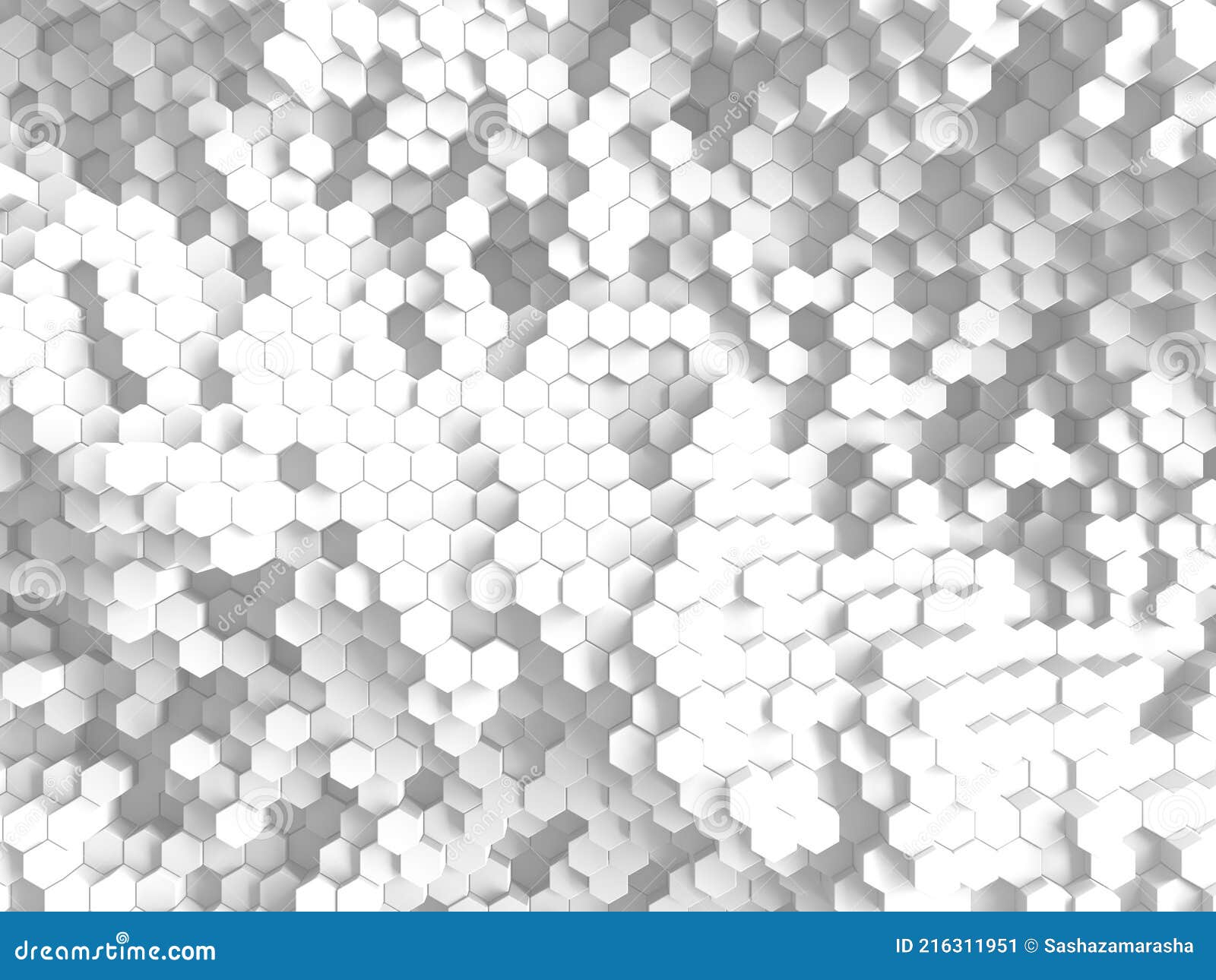 Abstract White Geometric Hexagon Background Stock Illustration - Illustration of hexagonal ...
