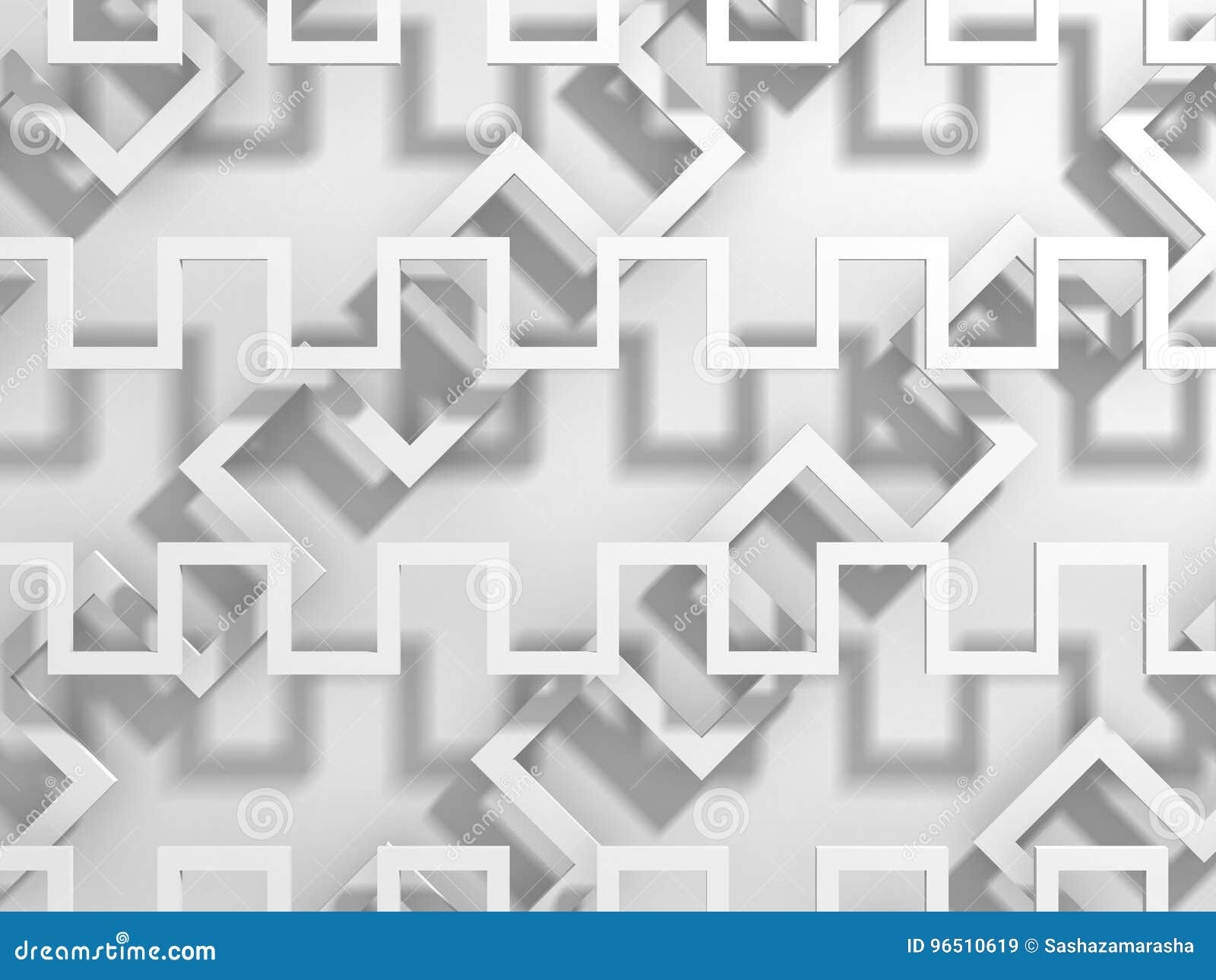 Abstract White Geometric Pattern Background Stock Illustration ...
