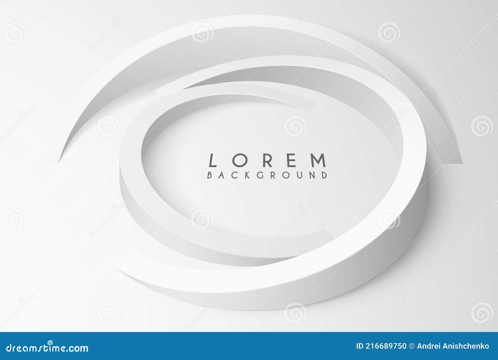 Abstract White Geometric Shapes Background Stock Vector - Illustration ...