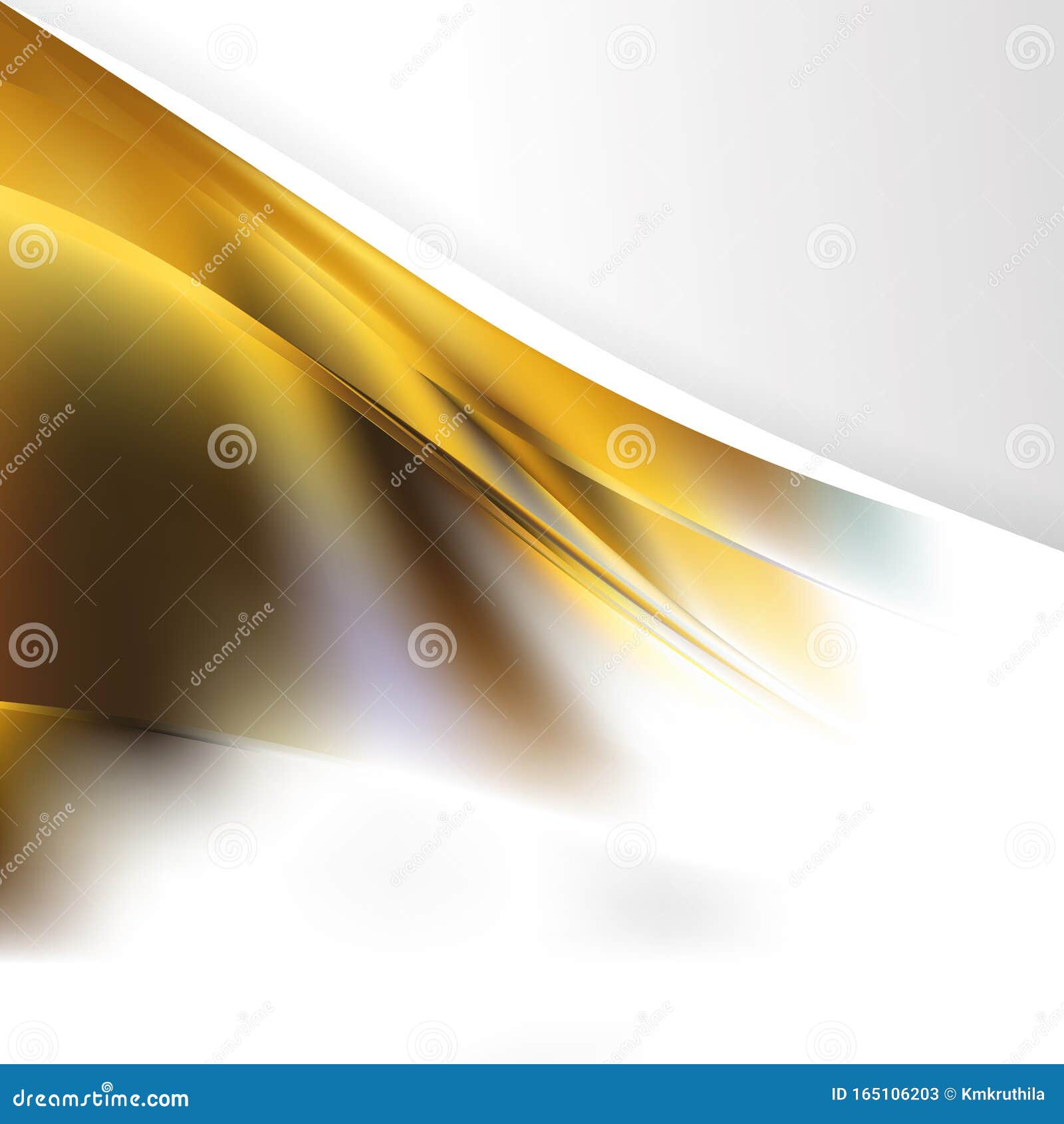 Abstract White and Gold Background Design Template Stock Vector ...