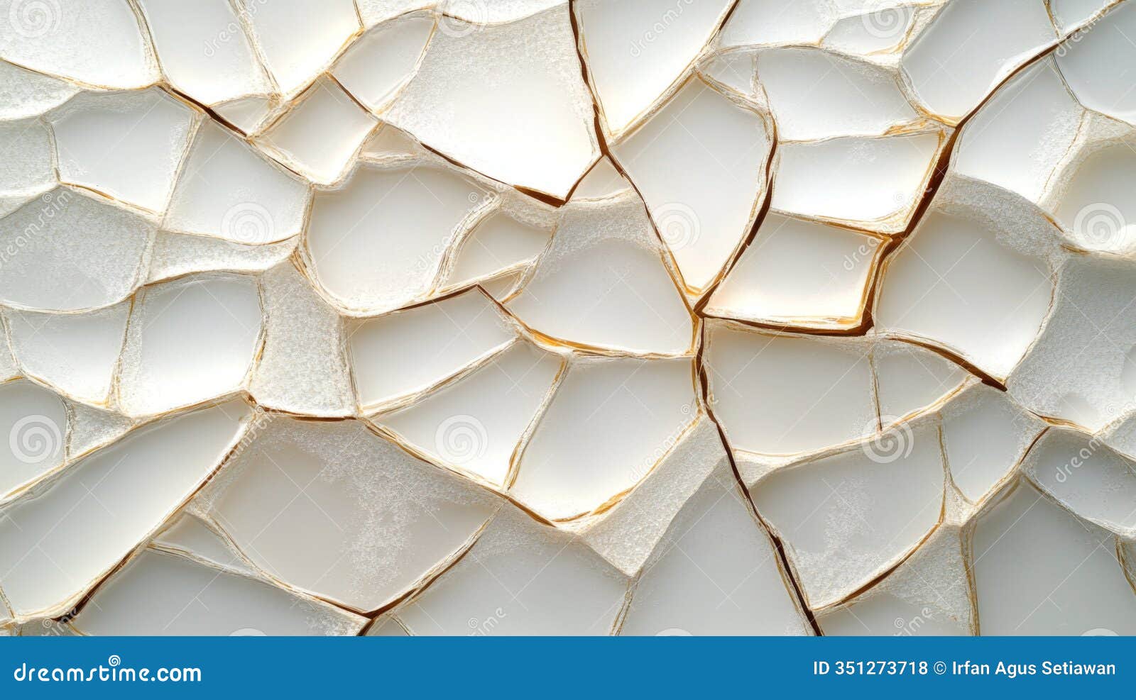 Abstract White and Gold Cracked Surface Texture Stock Illustration ...