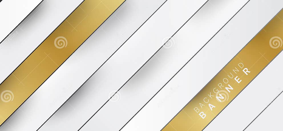 Abstract White and Gold Line Vector Background Stock Illustration ...