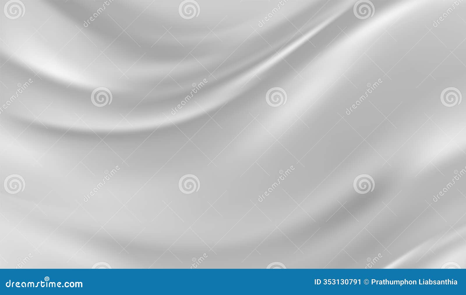 Abstract White Gradient Background. Minimalistic Subtle Wavy Silver Silk Texture Stock ...
