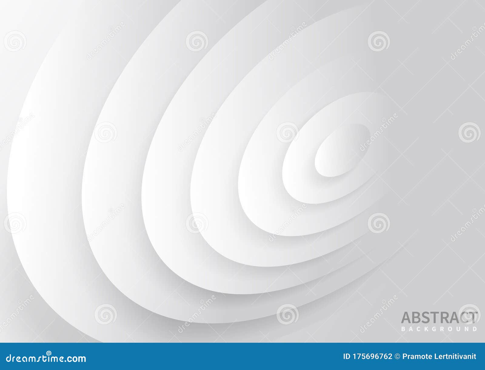 Abstract White and Gray Gradient Background. Circle Shape with Shadow ...