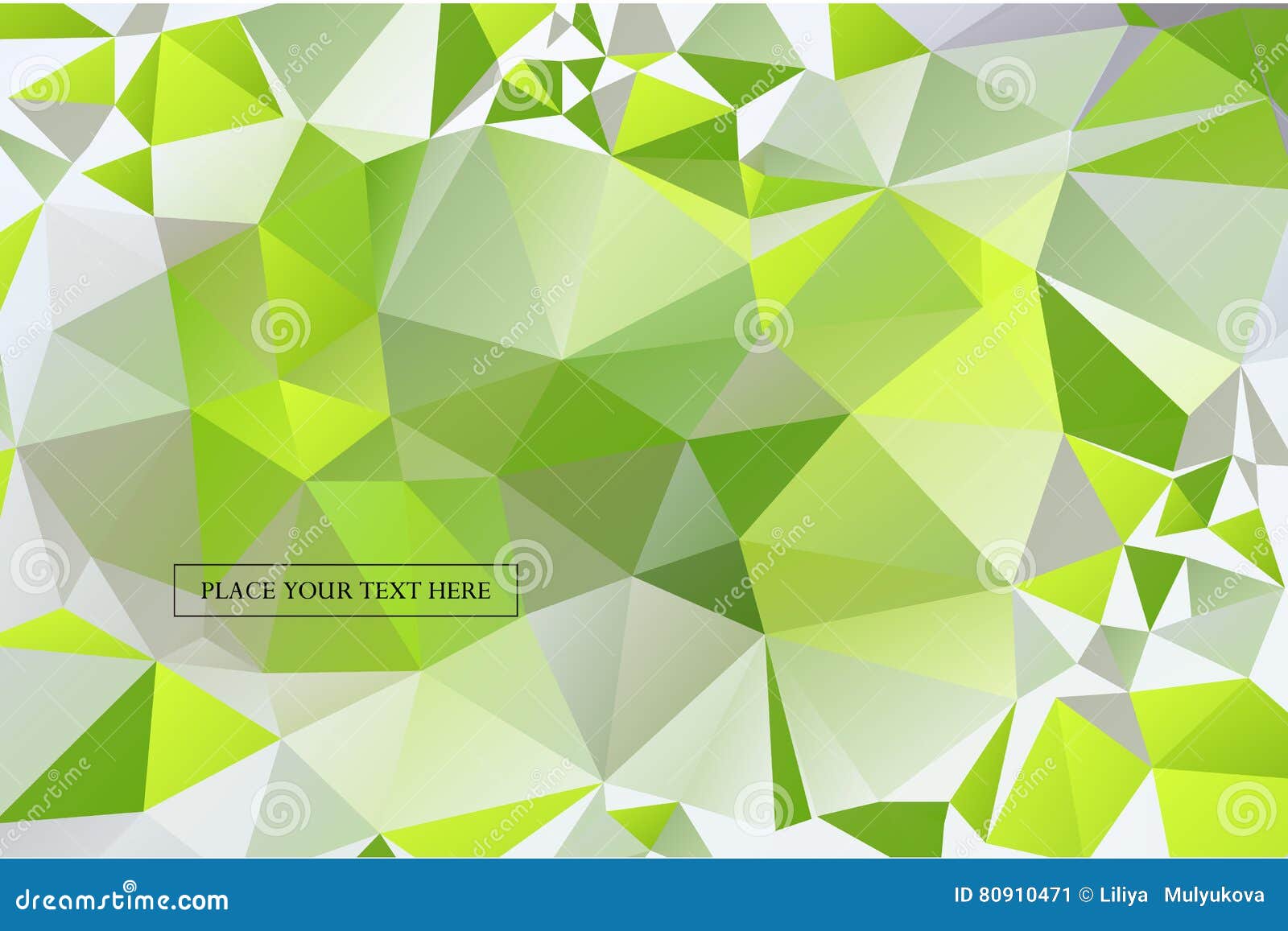 Abstract White-green Triangles Background Stock Vector - Illustration ...