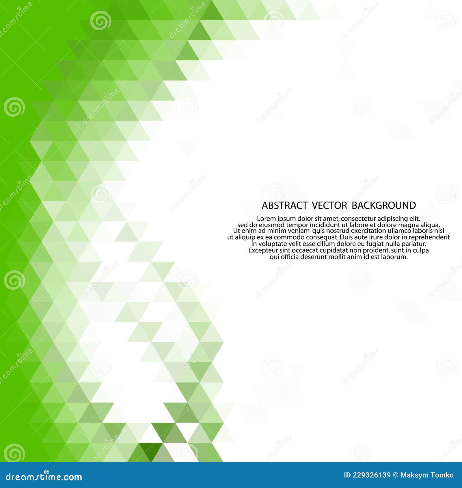 White-green Triangular Layout. Abstract Vector Illustration. Eps 10 ...