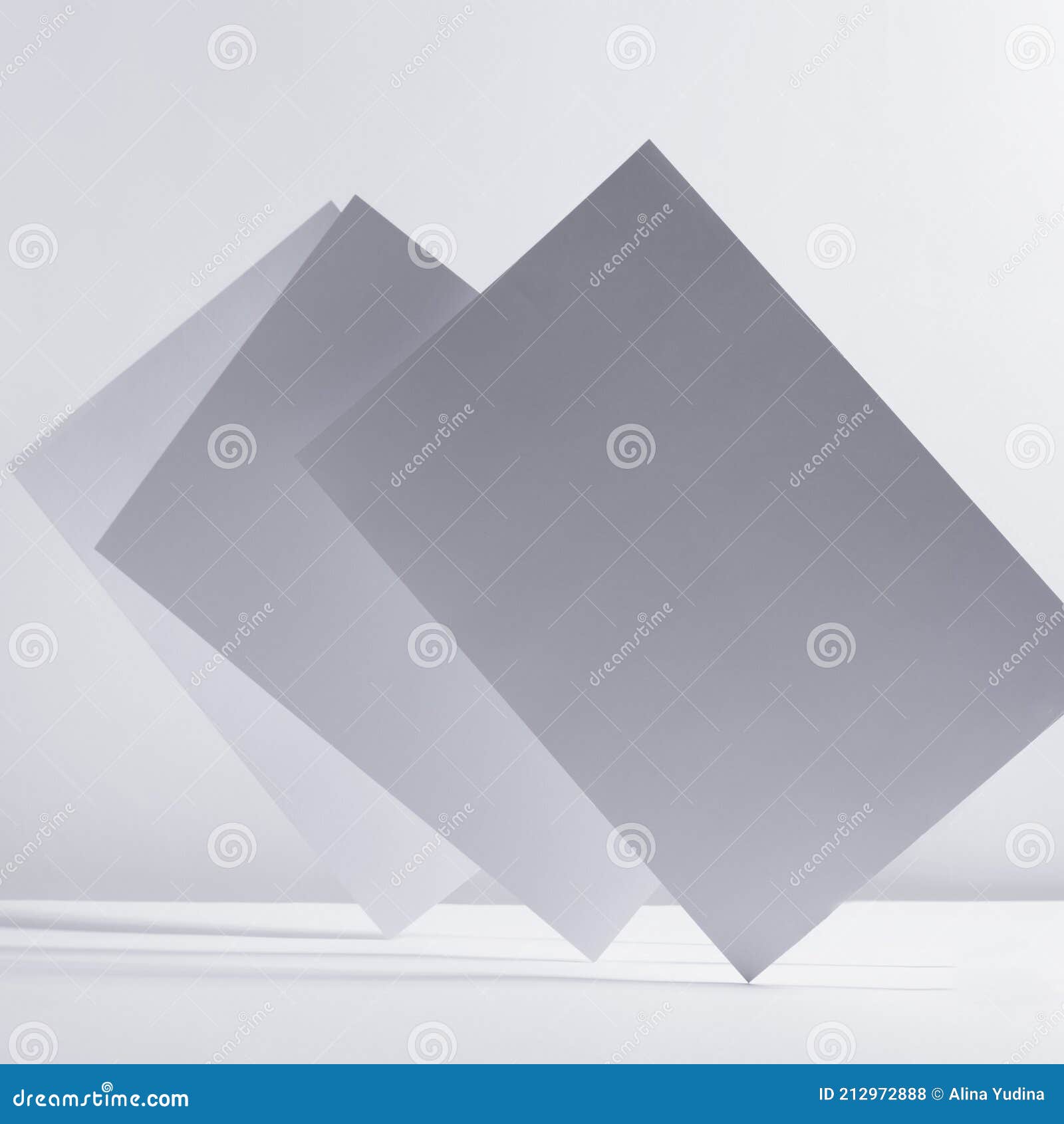 Abstract White Grey Contemporary Minimalistic Geometric Background of ...