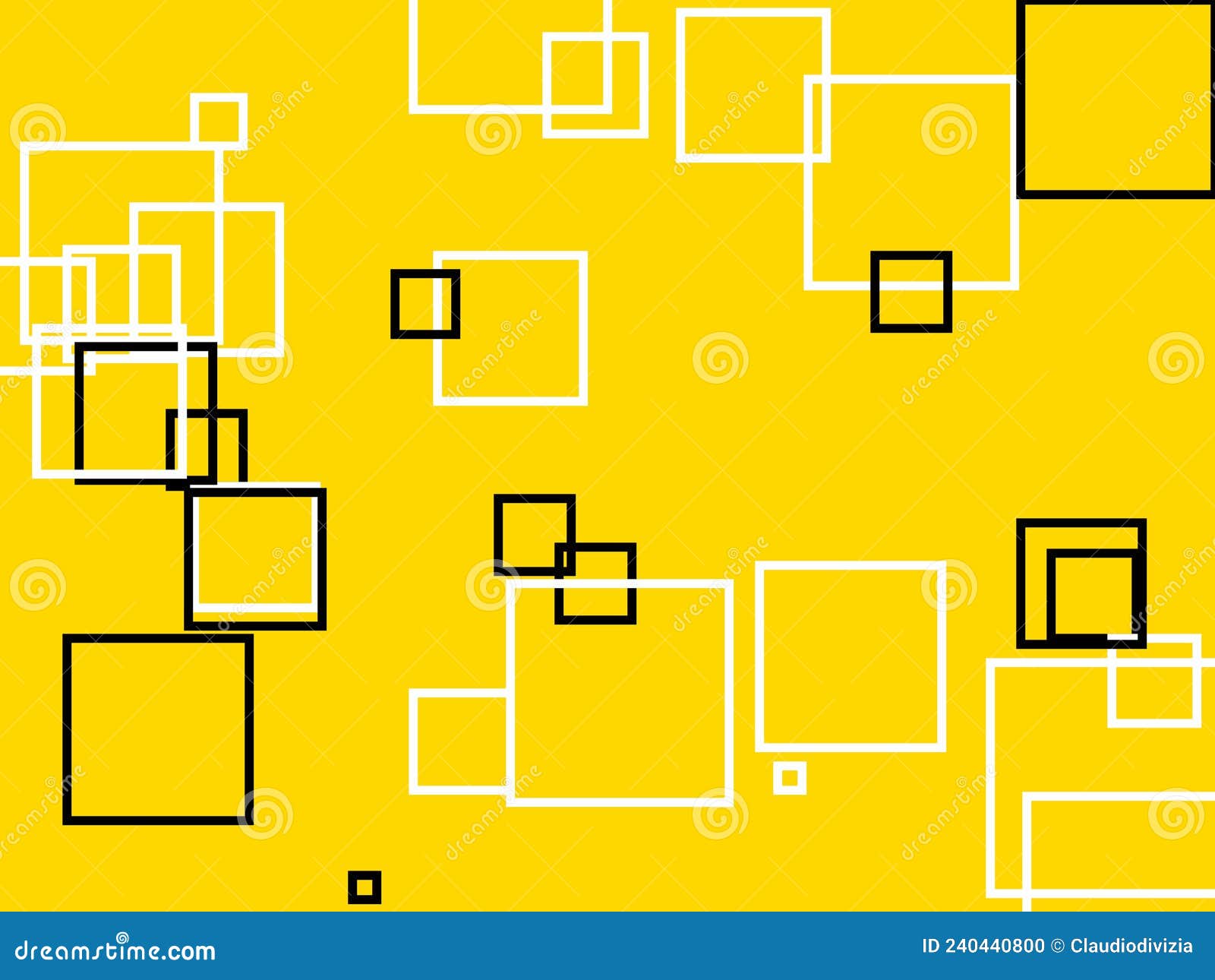 Abstract White Grey Squares with Gold Background Stock Illustration ...