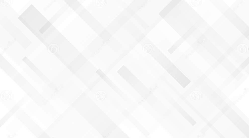 Abstract White and Grey Squares Shape Background. Overlapped Diagonal ...