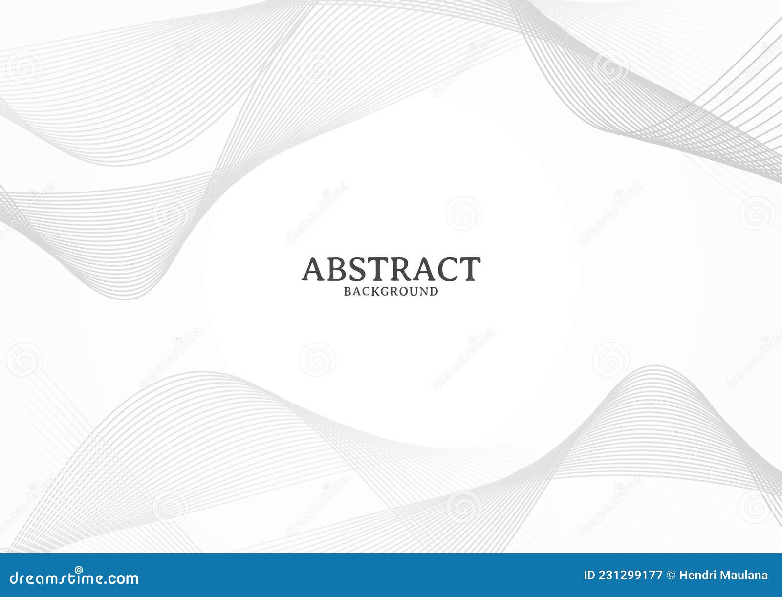 Abstract White and Grey Wave Line Design Element Stock Vector ...