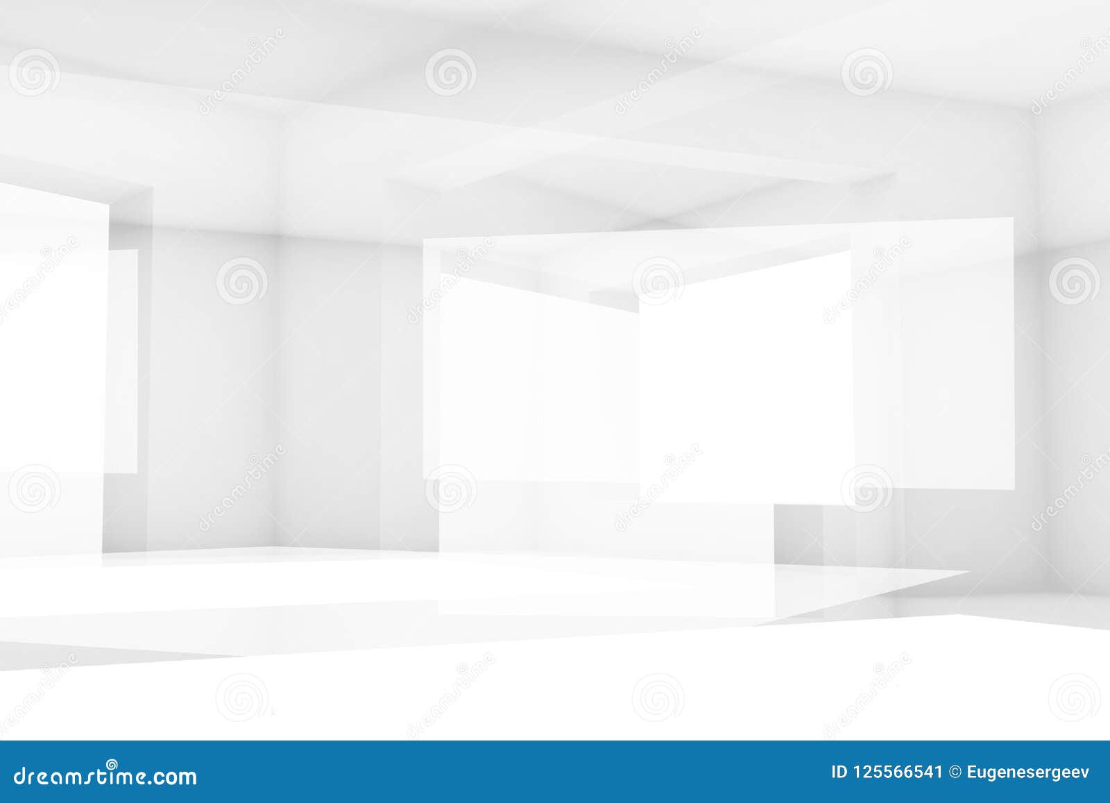 Abstract White High-tech Digital Background 3 D Stock Illustration ...