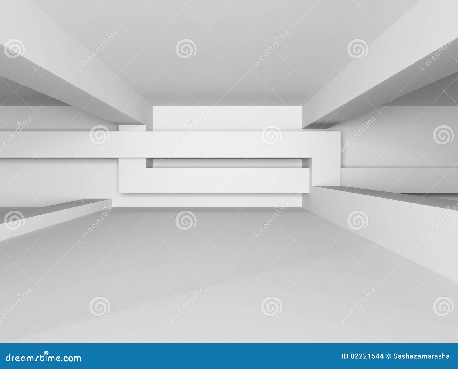 Abstract White Interior Architecture Design Background Stock ...