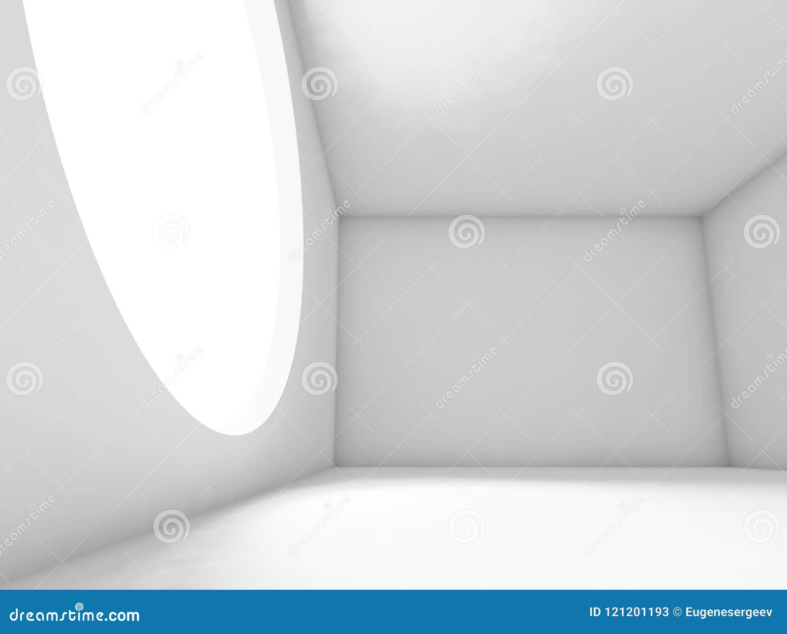 Abstract White Interior Background, 3d Stock Illustration ...