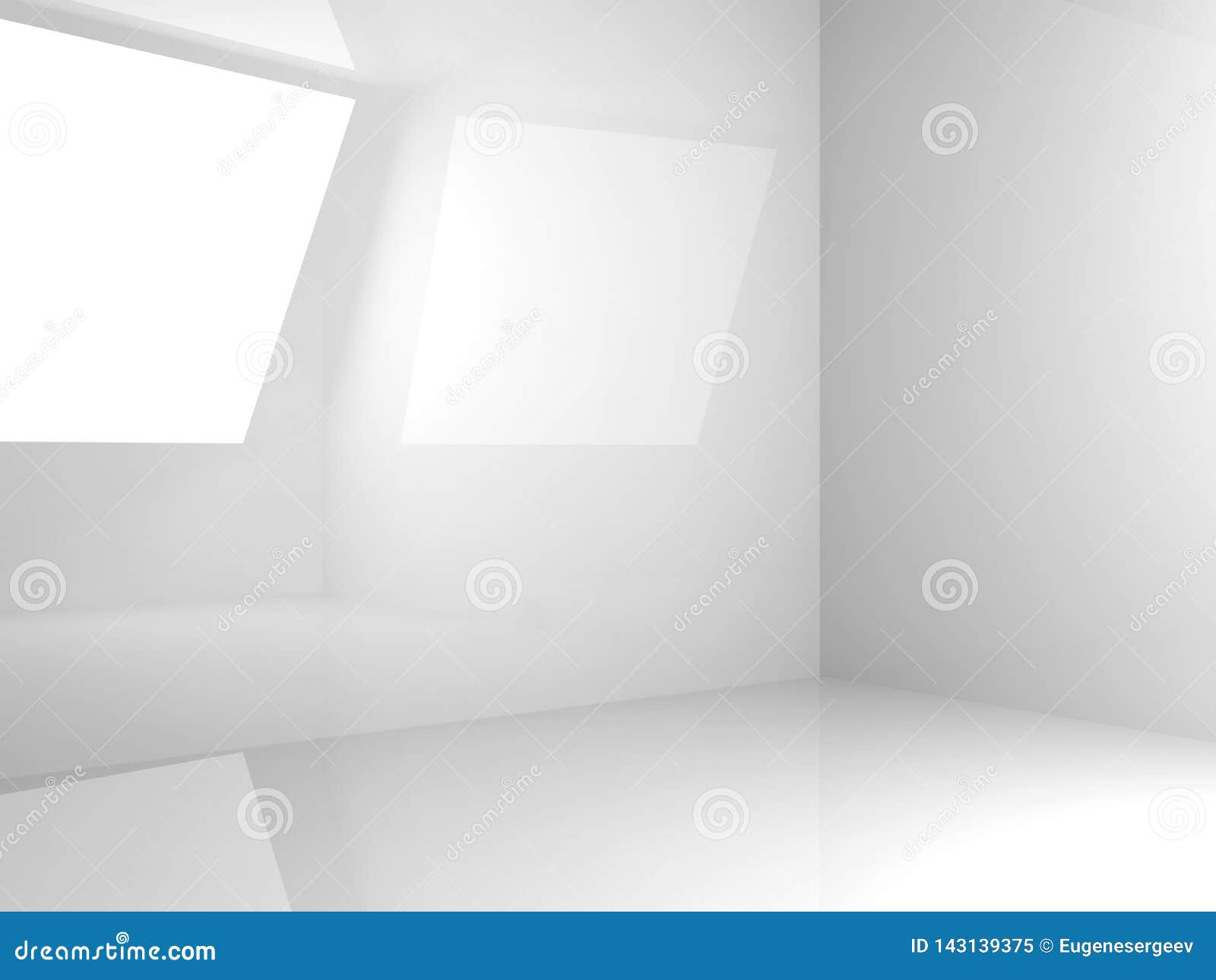 Abstract White Interior Background, 3 D Stock Image - Image of space ...