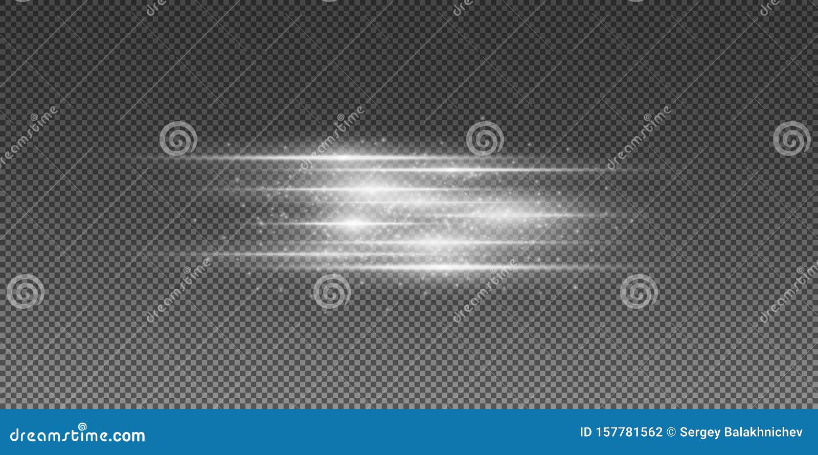 Abstract White Light Effect Isolated on Transparent Background. Flying ...