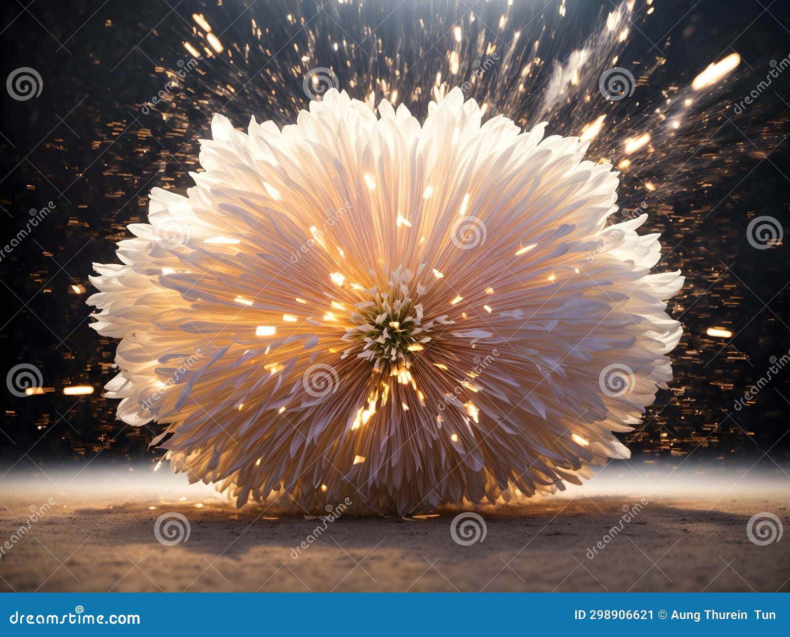 An Abstract of a White Light Explosion Stock Illustration ...