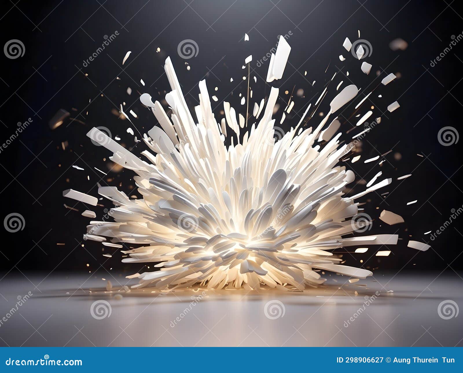 An Abstract of a White Light Explosion Stock Illustration ...