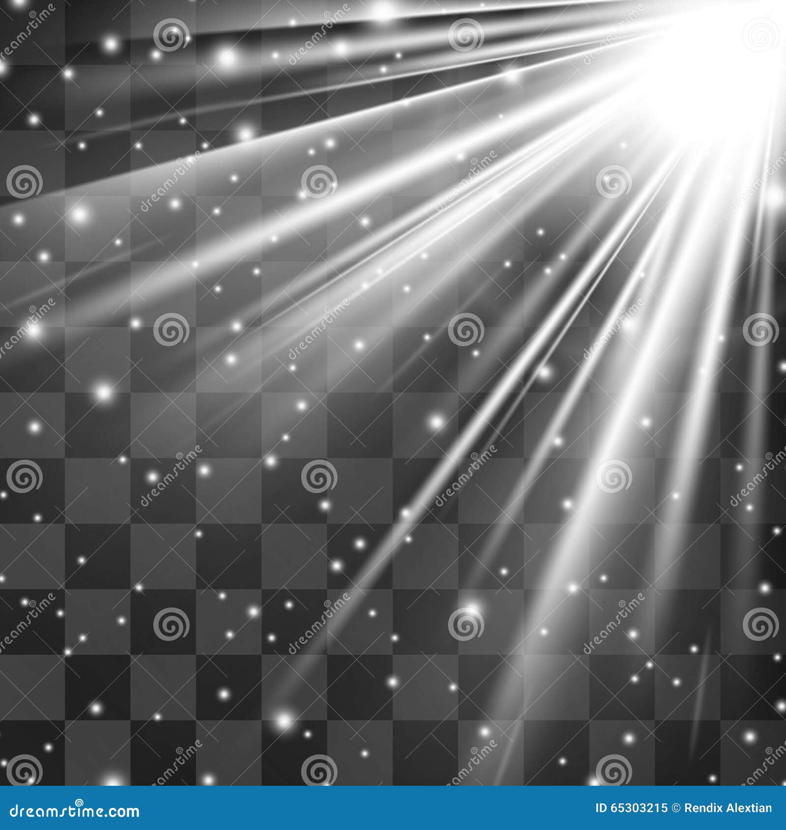 Abstract White Light Shiny on Transparency Background Stock Vector ...