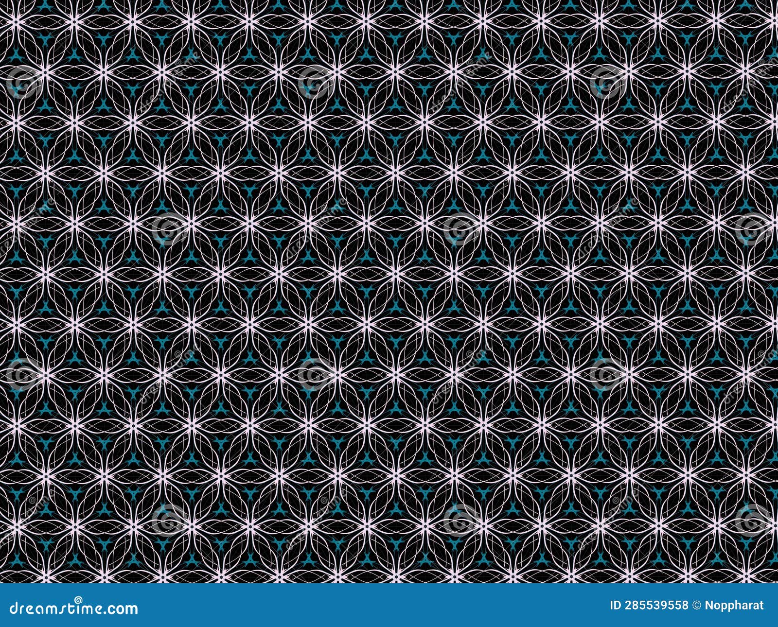 Abstract White Line Color Pattern on Black Background Stock Photo ...