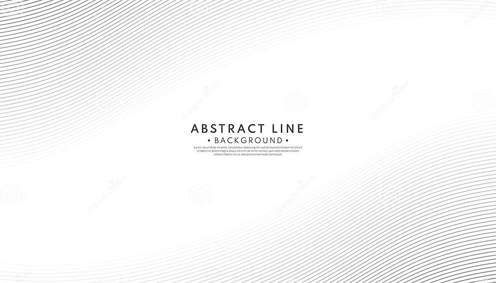 Abstract White Line Pattern Background. Minimalist Style Concept ...