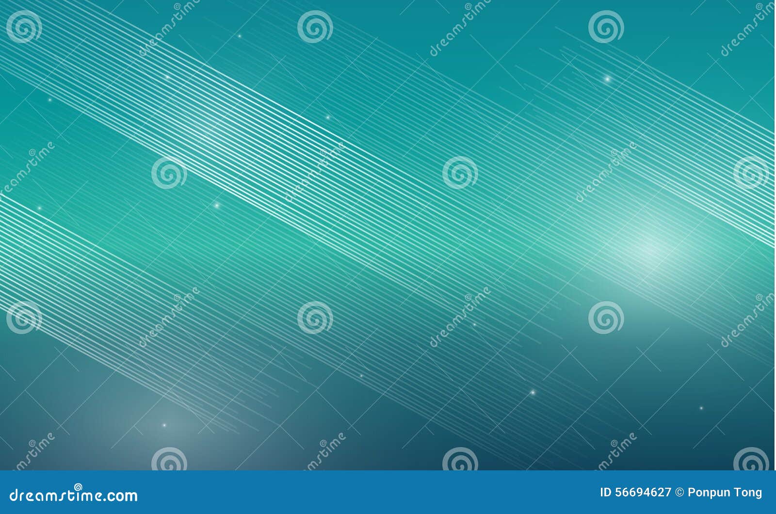 Abstract White Lines on Blue Turquoise Background with Glowing S Stock ...
