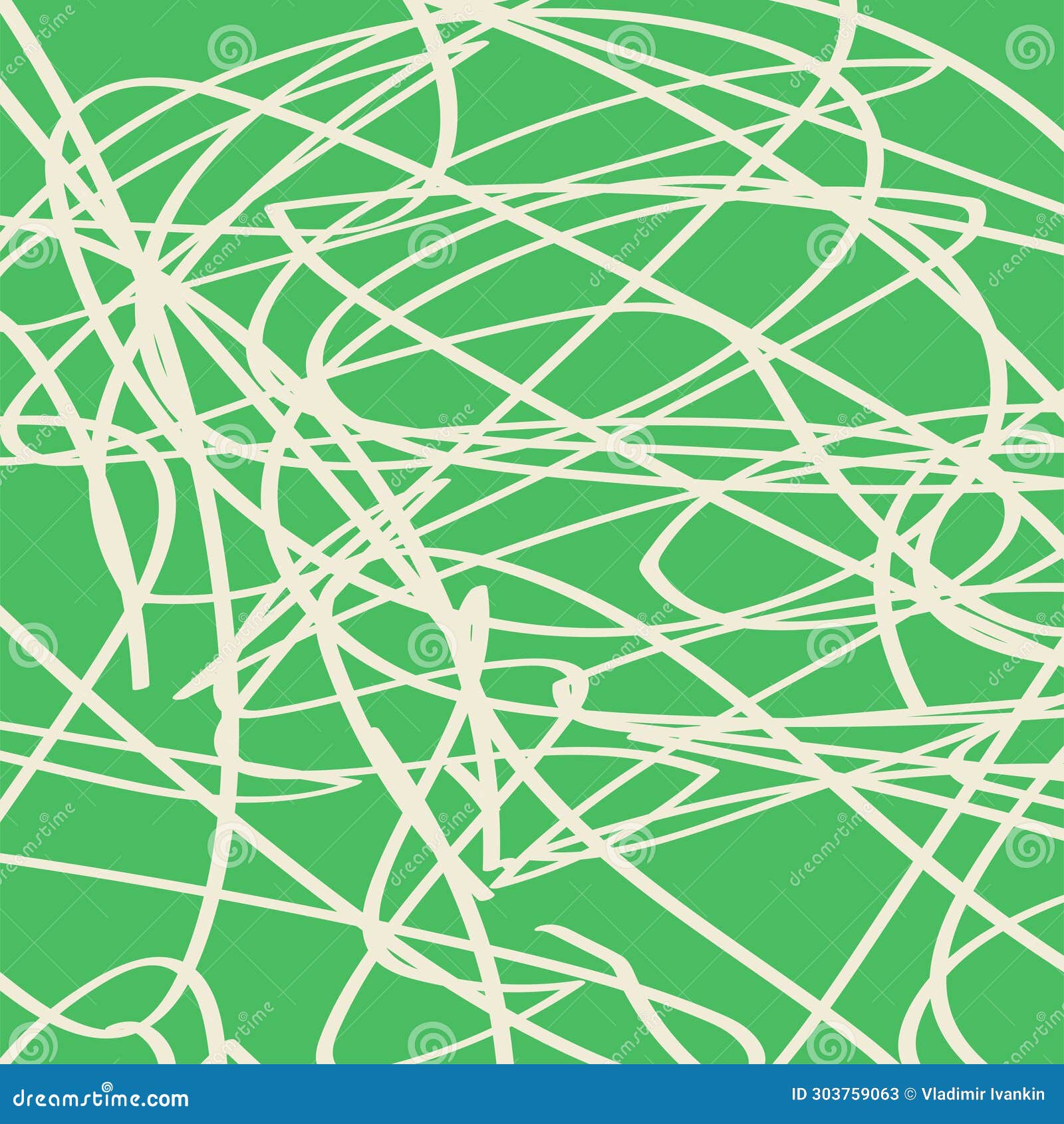 Abstract White Lines on Green Background Stock Illustration ...