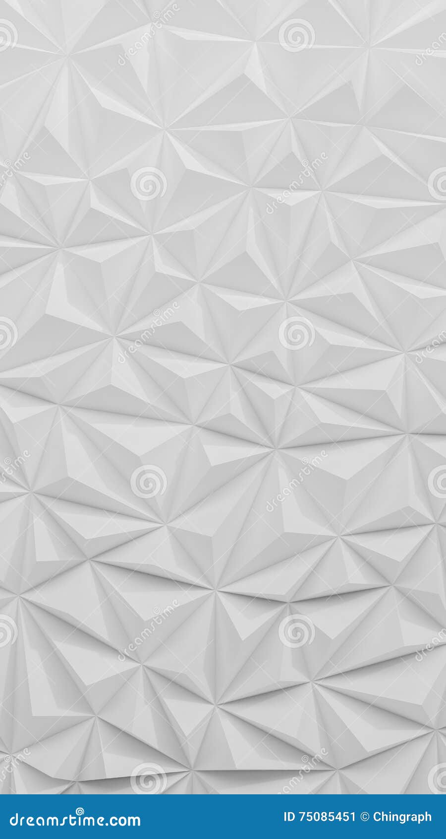 Abstract White Low Poly Background with Copy Space 3d Render Stock ...